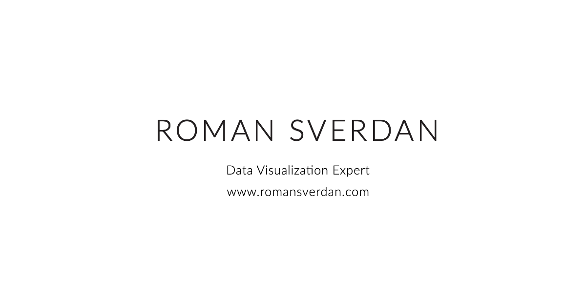Roman Sverdan | Information Designer, Data Visualization Expert